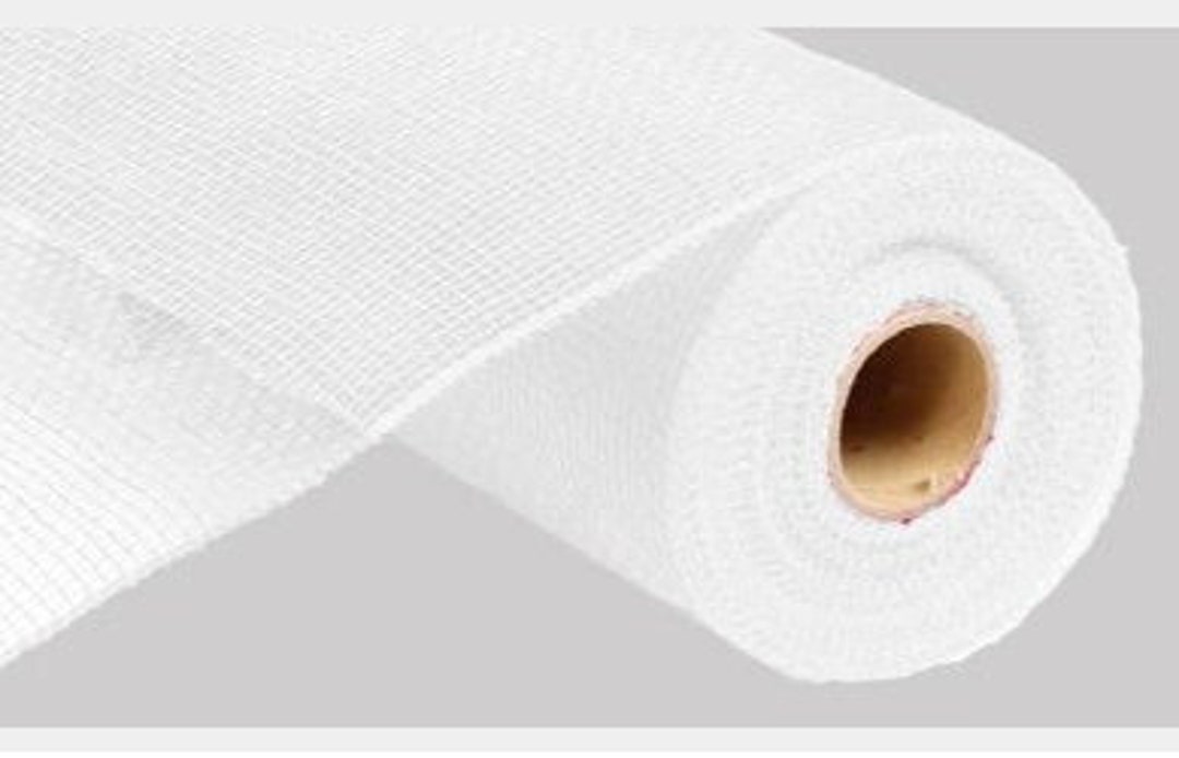 10" X 10yd Roll of White Deco Mesh. - Etsy