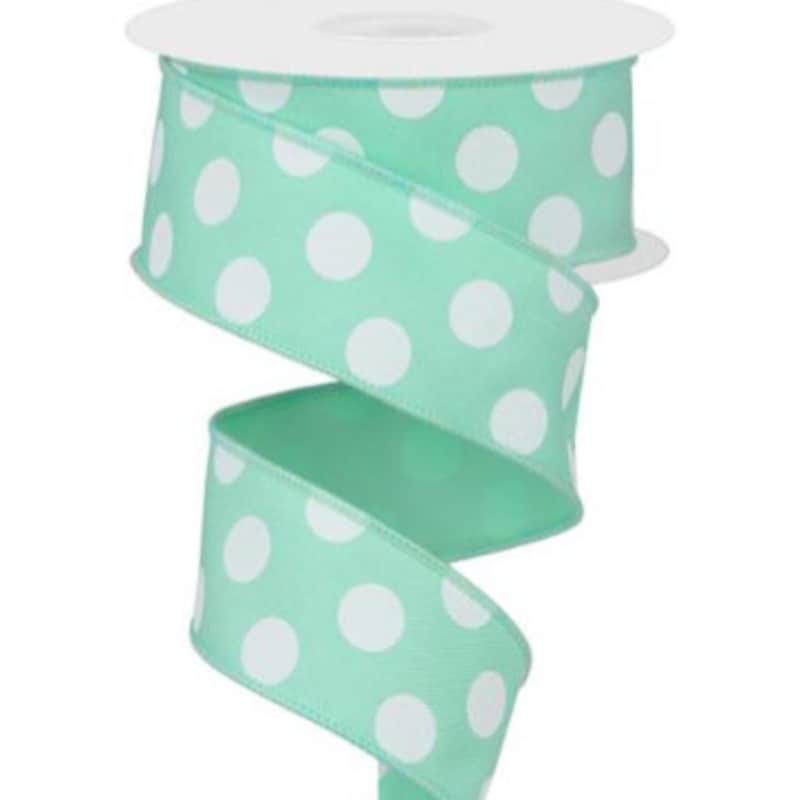 Mint Polka Dot - Etsy