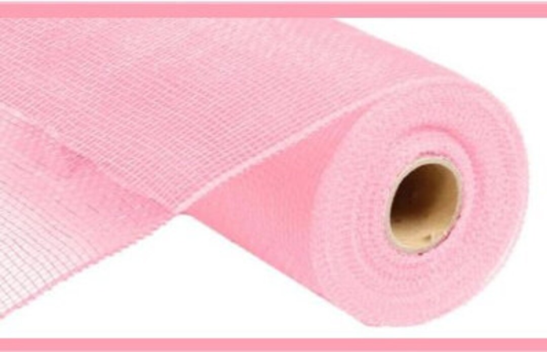 10" X 10yd Roll of Pastel Pink Deco Mesh. - Etsy