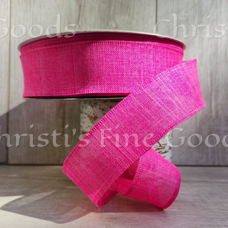 Pink Wired Ribbon - Etsy