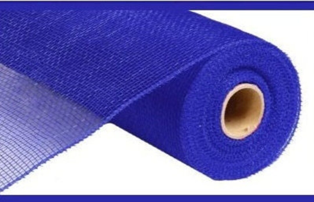 10" X 10yd Royal Blue Deco Mesh. - Etsy