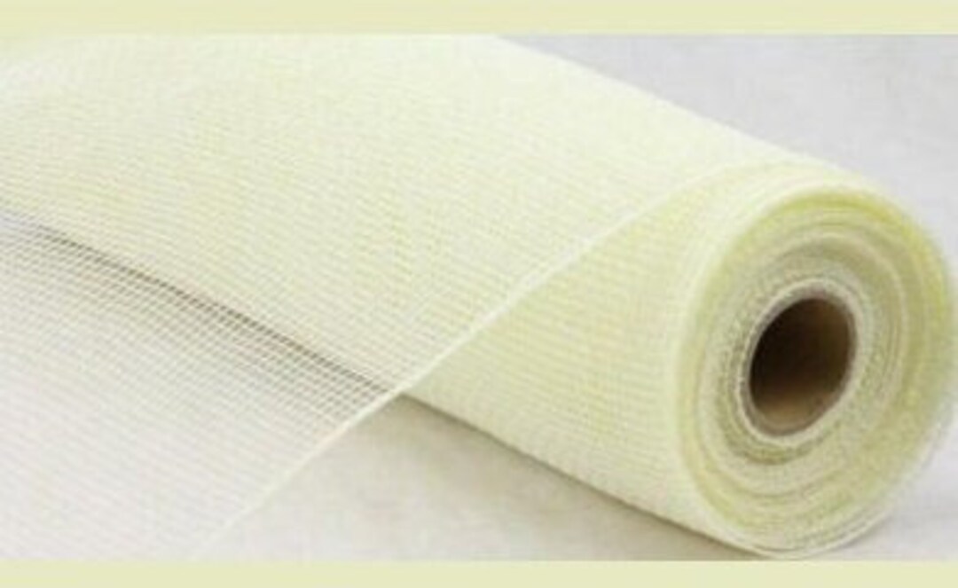10" X 10yd Two Tone Mesh in Cream/white. - Etsy