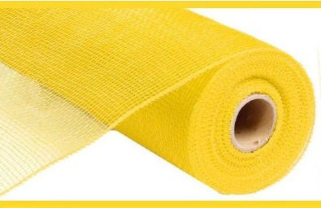 10" X 10yd Roll of Yellow Deco Mesh. - Etsy