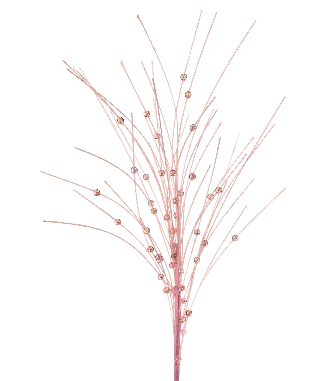 Glitter Grass W/beads Spray PINK 27 Inch Tall. - Etsy