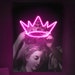 Crown Neon Sign, Crown Art Print, Neon Sign Painting, Portrait Neon ...
