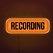 Recording Led Sign, Recording Neon Sign, Recording Light Sign ...