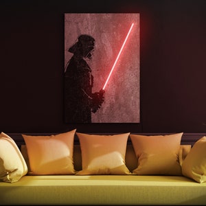 Movie Neon Sign, Lightsaber Neon Sign, Sith Neon Sign, Movie Pop Art ...