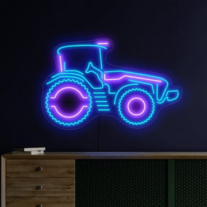 Tractor Neon Sign, Tractor Led Sign, Tractor Led Sign, Farm Neon Sign ...