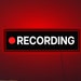 Recording Neon Sign, Recording Light Sign, Recording Led, Recording ...