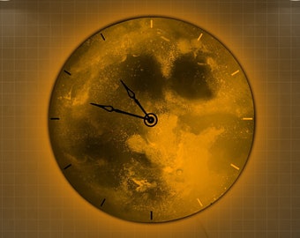 Astronomical Moon Orrery lunar Clock - Etsy