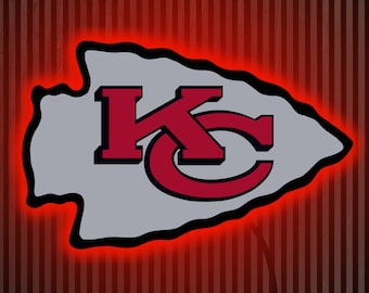 Kansas City Chiefs LED Neon Sign Size 8x12 - Etsy