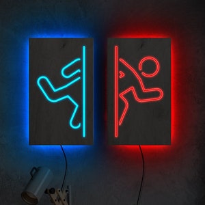 Portal Light up Sign, Portal Neon Sign, Portal Led Sign, Gamer Tag Neon ...