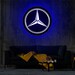 Mercedes Neon Sign, Mercedes Sign, Mercedes Led, Mercedes Logo Sign ...
