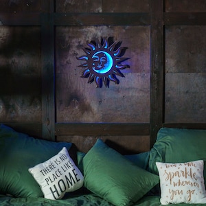 Sun and Moon Neon Sign, Sun and Moon Lights, Sun and Moon Led Sign, Sun ...