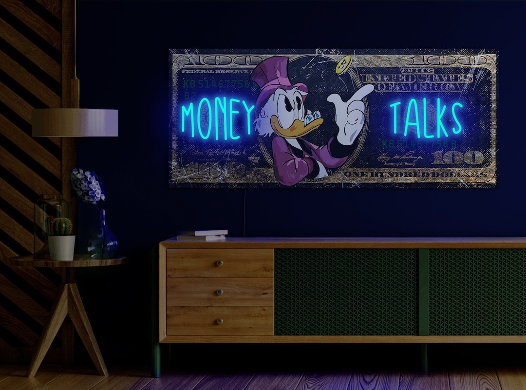 Dollar Neon Sign, Money Neon Sign, Money Talks Neon Sign, Dollar Pop ...