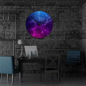 Time Travel Wall Clock, Neon Wall Clock, Doctor Who Clock, Led Wall ...