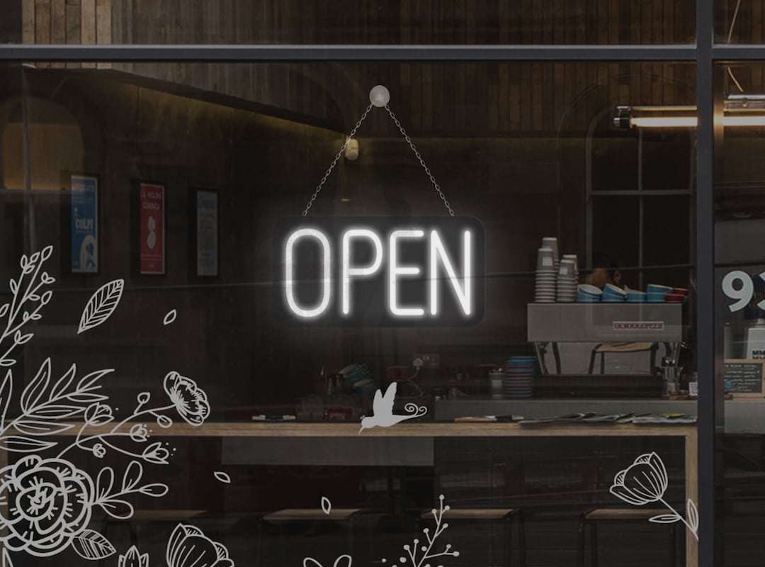 Open Neon Sign, Open Led Sign, Open Business Sign, Shop Open Sign, Open ...
