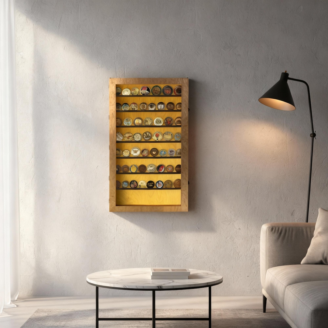 Coin Display Case in Glass, Coin Display Wall, Medal Display Case ...