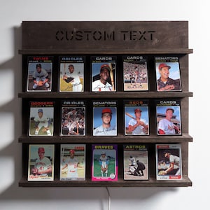 Sports Card Display Shelf Led, Sports Card Wall Display, Sports Card ...