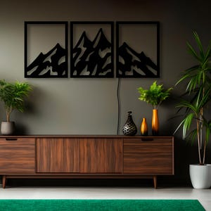Mountain Neon Sign, Mountain Led Panels, Mountain Panels Set of 3 ...