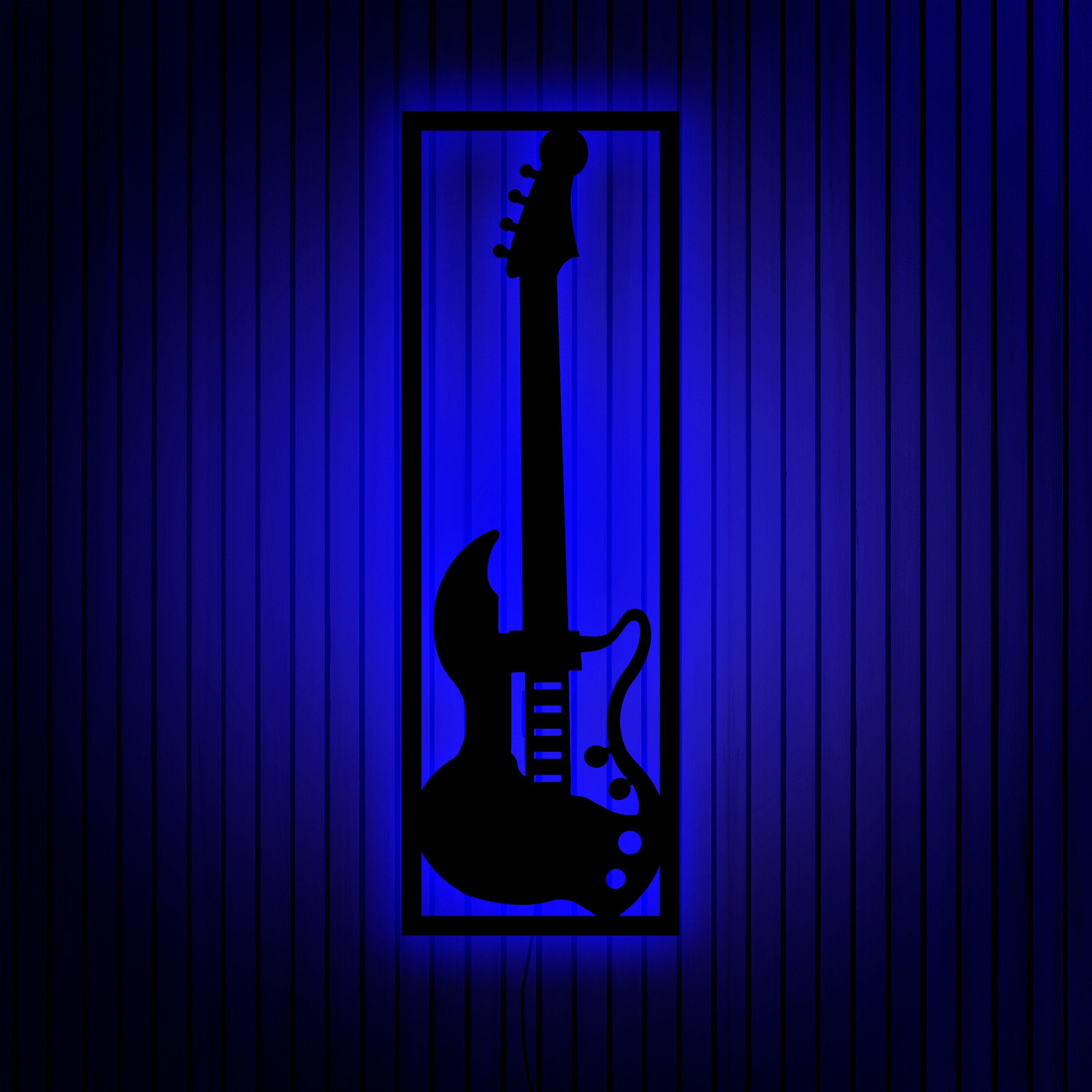 Electric Guitar Light Up Electric Guitar Wall Art Guitar - Etsy