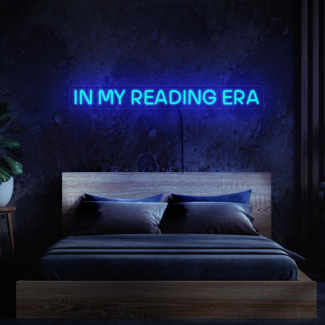In My Reading Era Led Sign, Reading Corner Neon Sign, Book Lover Gift ...