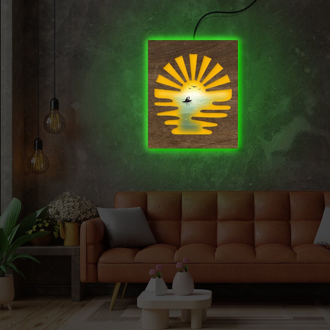 Sunset Neon Sign, Sunset Light Sign, Sunset Led, Ocean Neon Sign ...