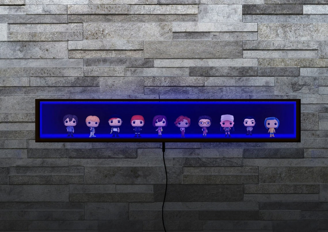 Mini Figure Display Figure Display Shelf With Led Figure - Etsy