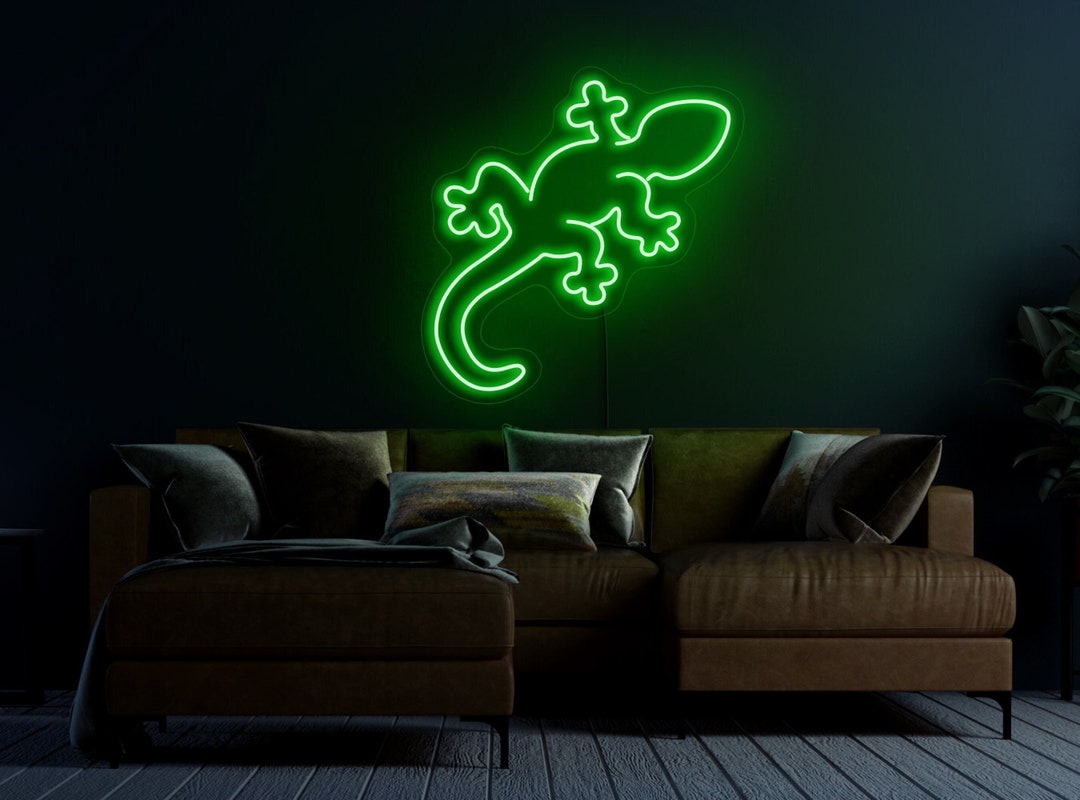Gecko Led Sign, Gecko Neon Sign, Lizard Neon Sign, Animal Neon Sign ...