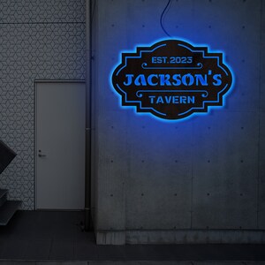 Tavern Neon Sign, Custom Tavern Sign, Personalized Tavern Sign, Tavern ...