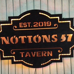 Tavern Neon Sign, Custom Tavern Sign, Personalized Tavern Sign, Tavern ...