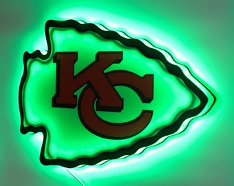 Kansas City Chiefs Football LED Neon Sign - Etsy