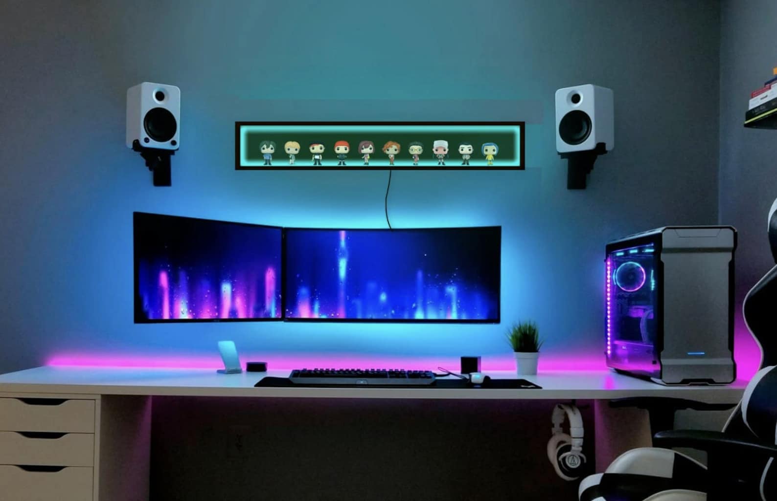 Mini Figure Display, Figure Display Shelf With Led, Figure Display ...