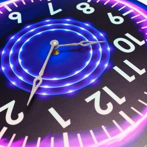 Led Wall Clock, Wall Clock Light Up, Wall Clock Unique With Numbers ...