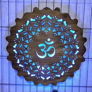 Om Neon Sign, Om Led Sign, Om Light Decor, Om Symbol Wall Art, Om Sign ...