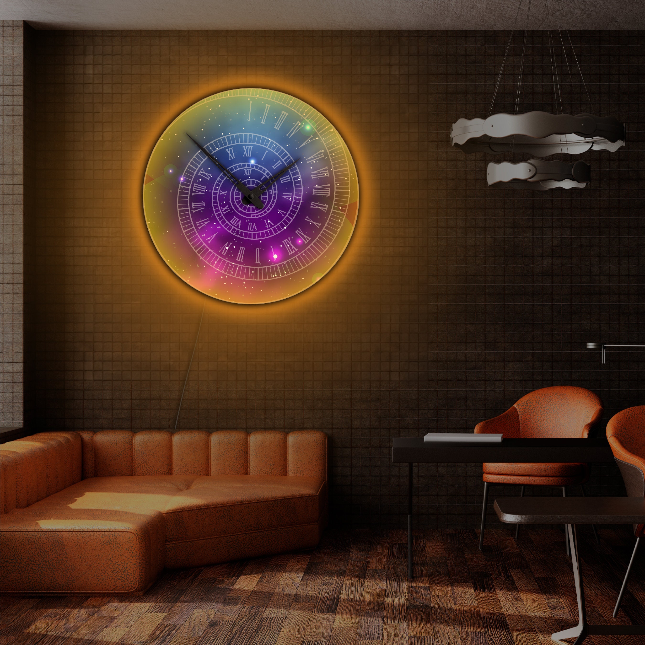 Time Travel Wall Clock, Neon Wall Clock, Doctor Who Clock, Led Wall ...