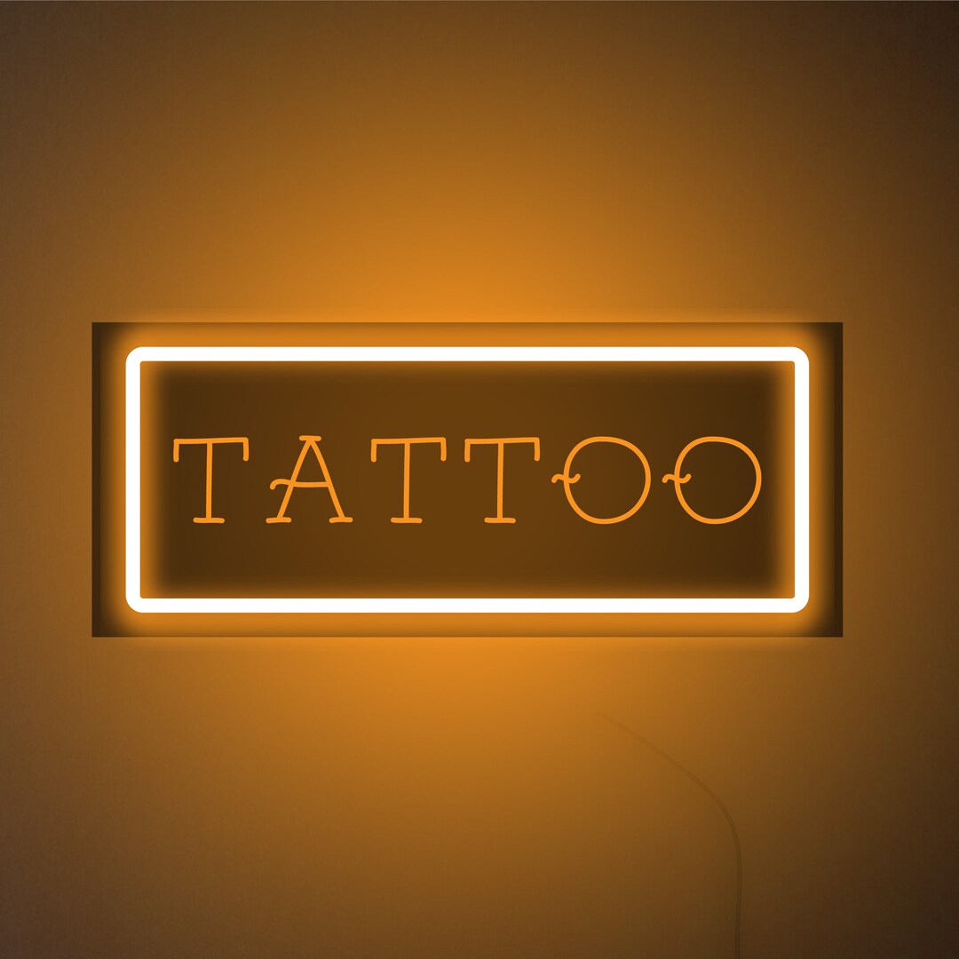 Tattoo Neon Sign, Tattoo Studio Decor, Salon Neon Sign, Neon Sign for ...