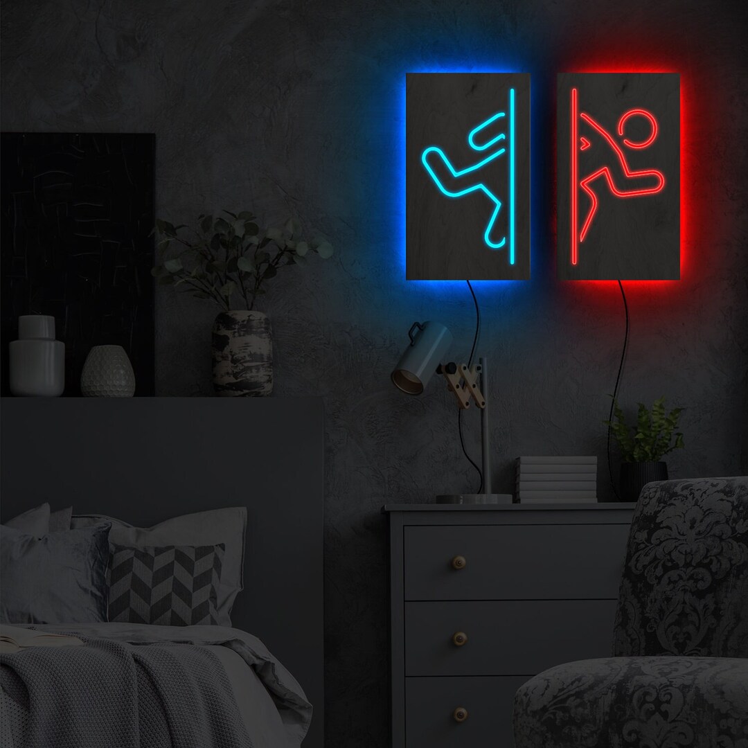 Portal Light up Sign, Portal Neon Sign, Portal Led Sign, Gamer Tag Neon ...