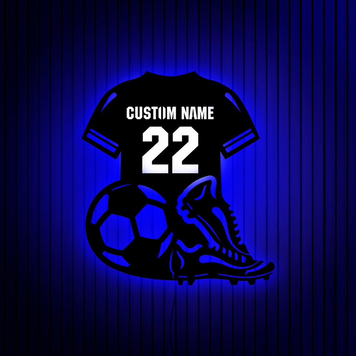 Custom Football Name, Custom Football Sign, Football Neon Sign ...