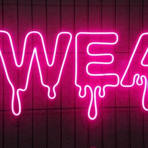 Dripping Sweat Neon Sign, Sweat Neon Sign, GYM Neon Sign, Workout Neon ...