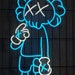 Kaws Neon Light, Kaws Light Sign, Kaws Neon Sign, Anime Neon Sign, Kids ...