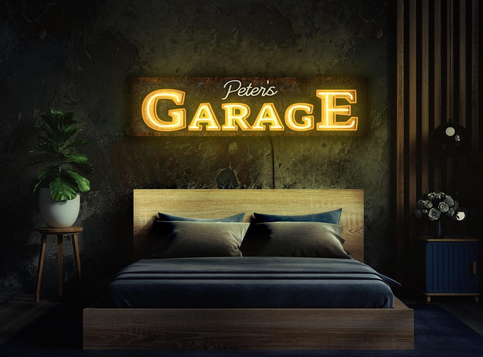 Garage Neon Sign, Custom Garage Sign, Personalized Garage Sign, Garage ...