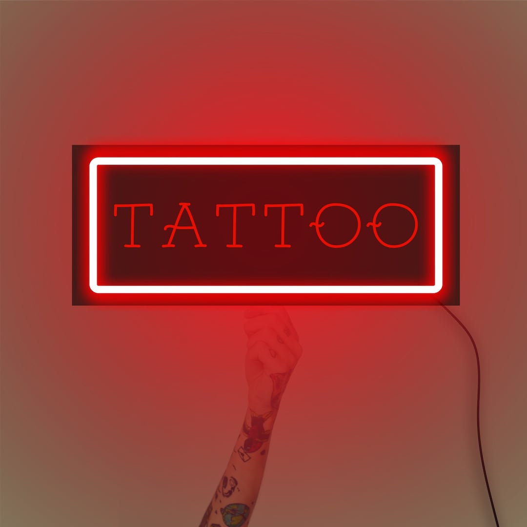 Tattoo Led Sign, Tattoo Neon Sign, Tattoo Studio Sign, Tattoo Salon ...