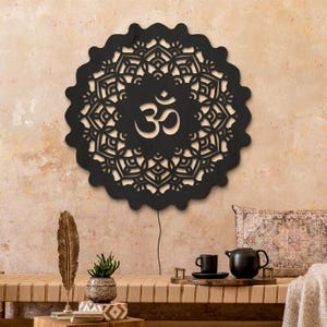 Om Neon Sign, Om Led Sign, Om Light Decor, Om Symbol Wall Art, Om Sign ...