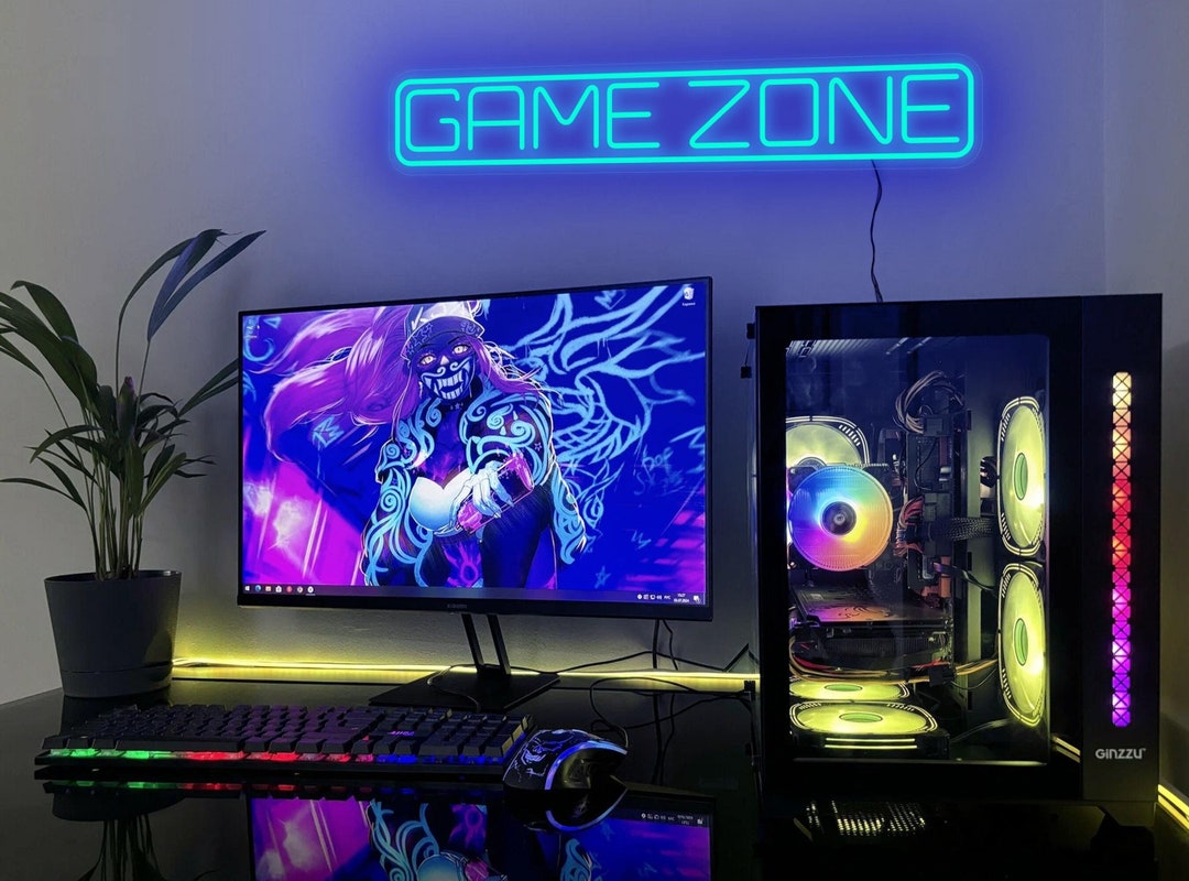 Game Zone Neon Sign, Game Zone Led Sign, Game Room Neon Sign, Gamer ...