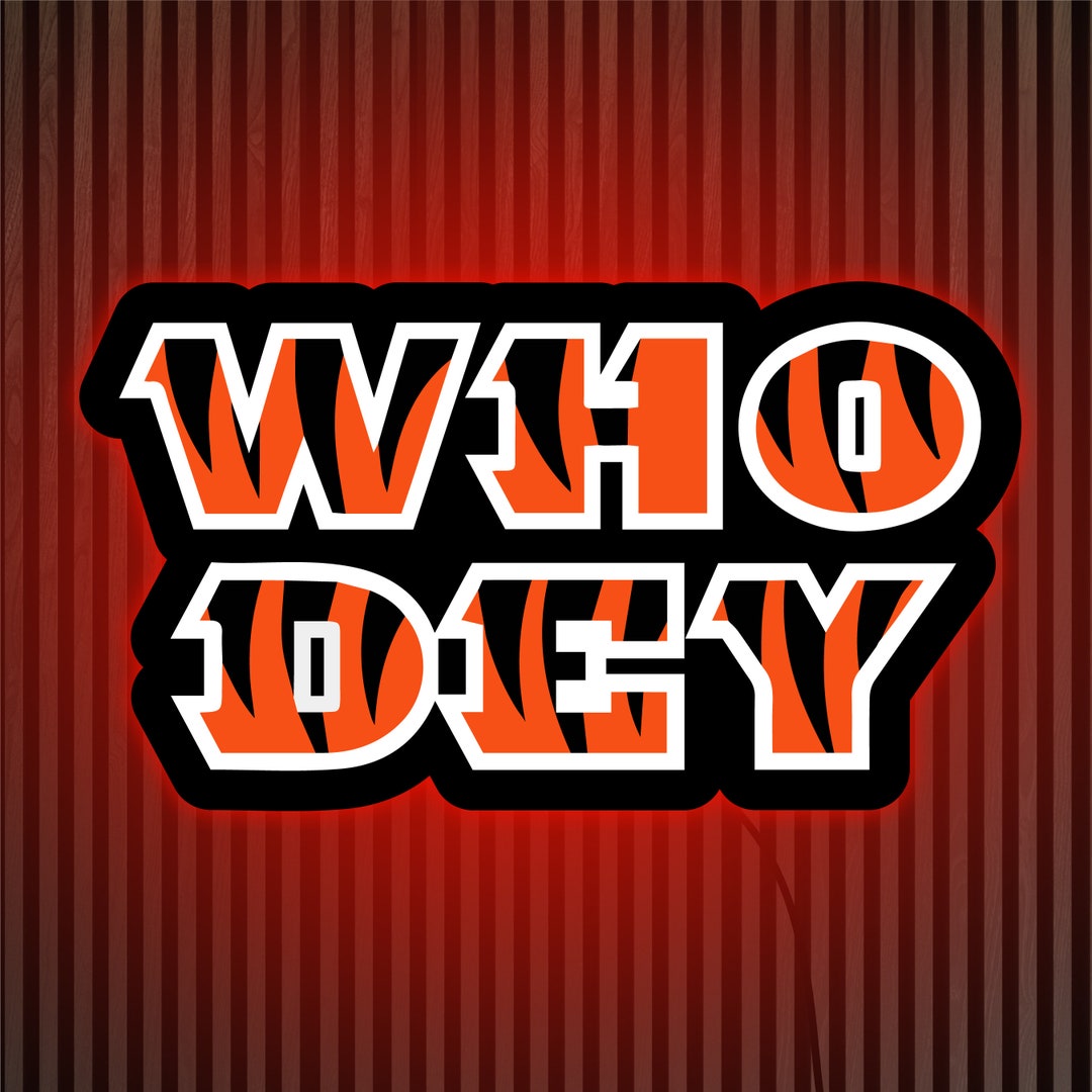 Cincinnati Bengals Neon Sign, Cincinnati Bengals Led Sign, Cincinnati ...