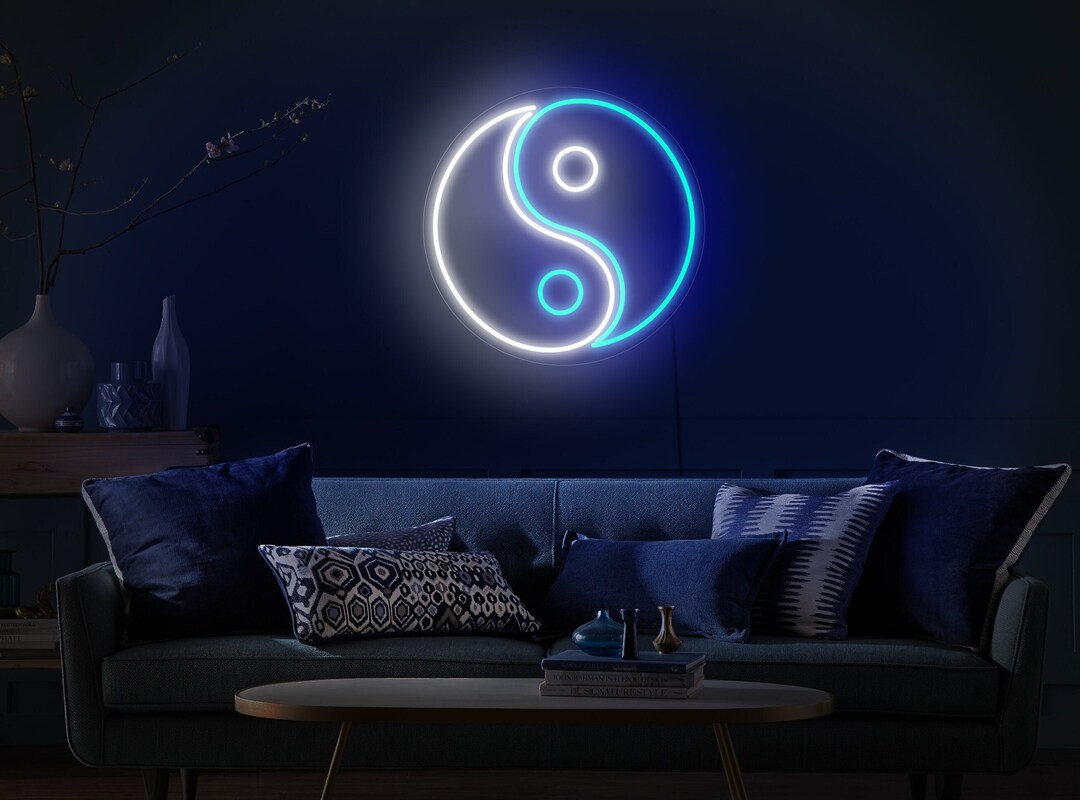 Yin Yang Neon Light, Yoga Neon Sign, Yin Yang Light, Meditation Neon ...