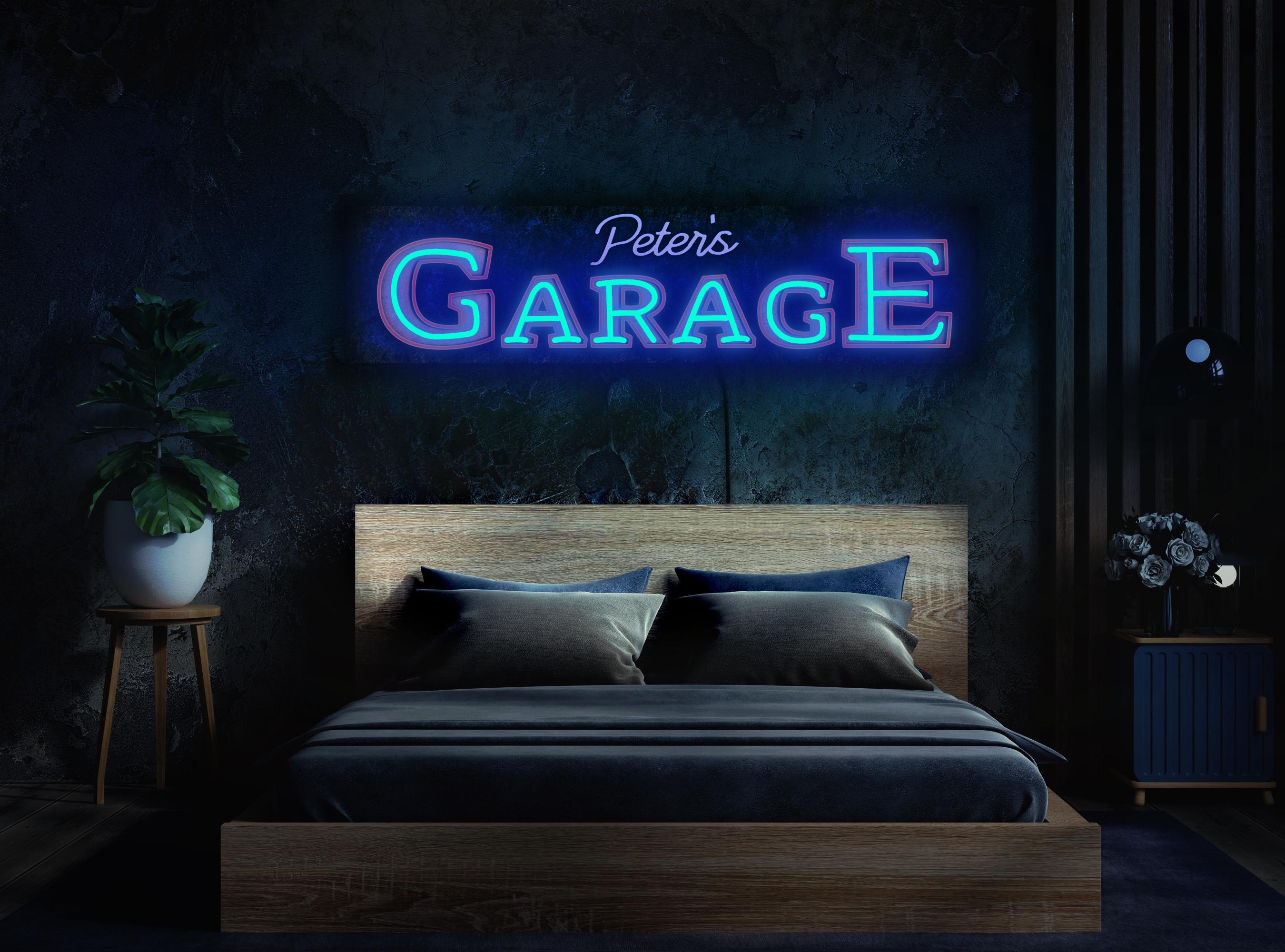 Garage Neon Sign, Custom Garage Sign, Personalized Garage Sign, Garage ...