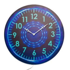 Led Wall Clock, Wall Clock Light Up, Wall Clock Unique With Numbers ...
