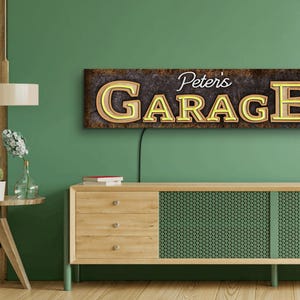 Garage Neon Sign, Custom Garage Sign, Personalized Garage Sign, Garage ...